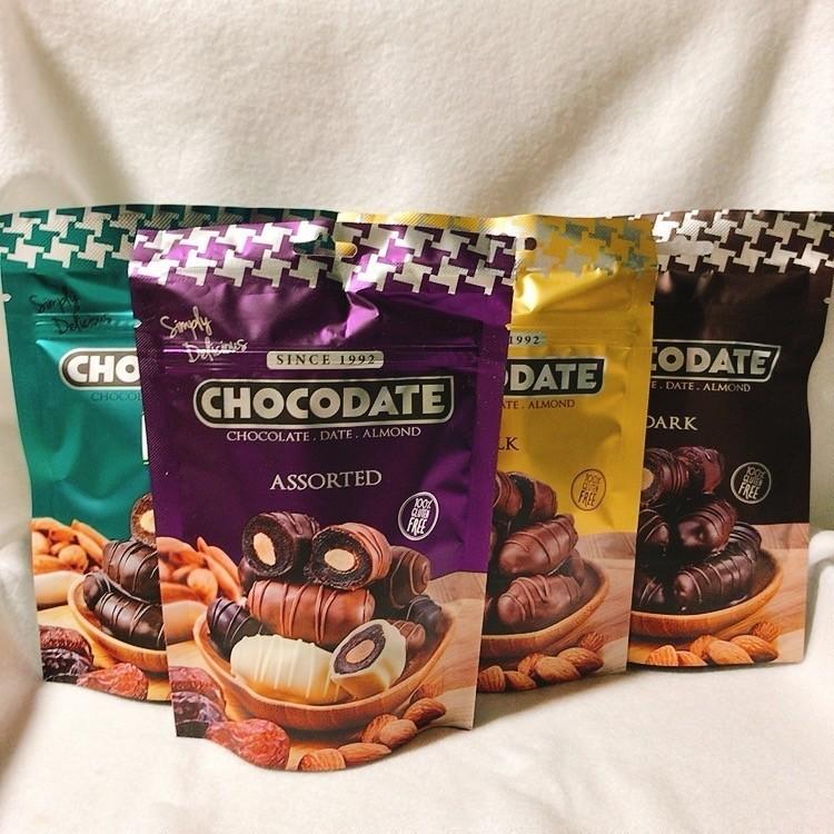 チョコレートデーツLa Ronda Chocolate Dates 80g 個別包装で6個入り 1個の食べごたえがあり1-2人には十分な量です ...