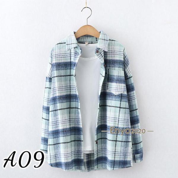 チェックシャツ レディース 長袖シャツ シャツジャケット シャツアウター シャツ トップス 春シャツ 秋シャツ ベーシック チェック柄 タータンチェック 上着 : zq-synn-1391 ...