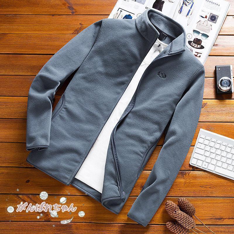 フリースジャケット メンズ ボアジャケット 防寒 無地 あったか ジャンパー ブルゾン アウター おしゃれ アウトドア 保温 暖かい 秋冬 もこもこ : zq-synn-833 : Arc ...