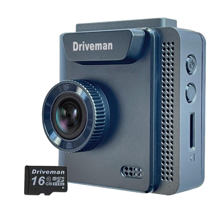 ドライブマン ドライブレコーダー DRIVEMAN GA-1080 シングルカメラ シガー電源 16GBSD付属セット GPS フルハイビジョン Gセンサー 前後録画はOPで対応 : ARC ...