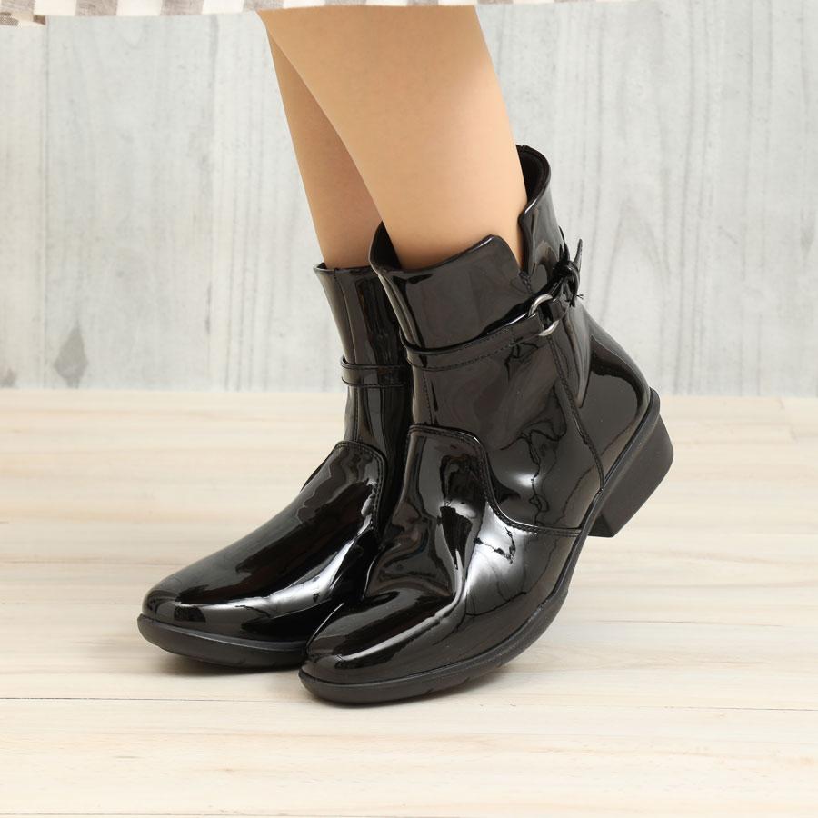 レインブーツ 撥水 防滑 大きめ 幅広 4E 外反母趾 梅雨 レディース 靴