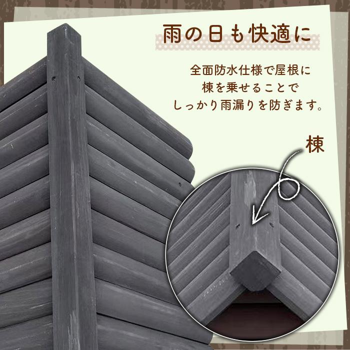木製犬小屋 中型犬 幅76×奥行84×高81cm [YKL-750] 防水 ドッグハウス 屋内 屋外 ログハウス風 天然木 :YKL-750:通販所本舗 - 通販 - Yahoo!ショッピング