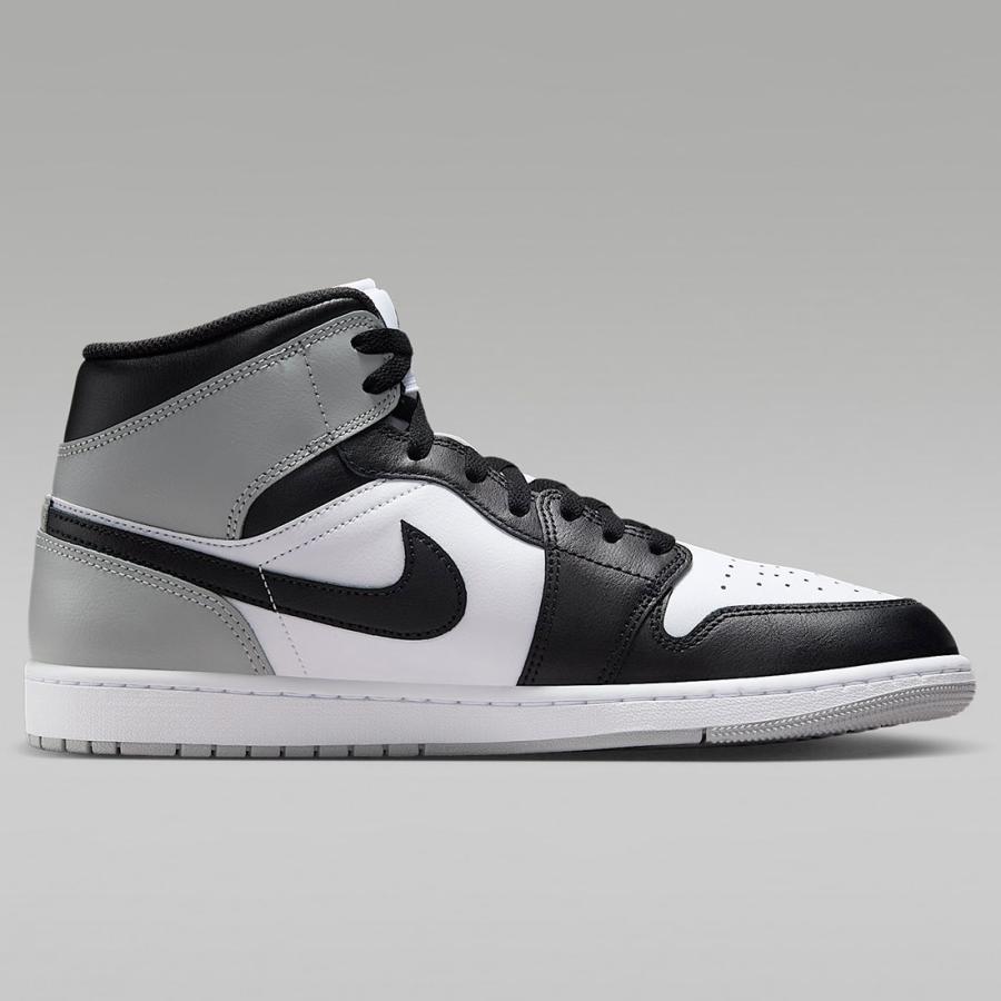 NIKE（ナイキ） エア ジョーダン 1 ミッド [AIR JORDAN 1 MID] ホワイト/ライトスモークグレー/ブラック DQ8426 ...