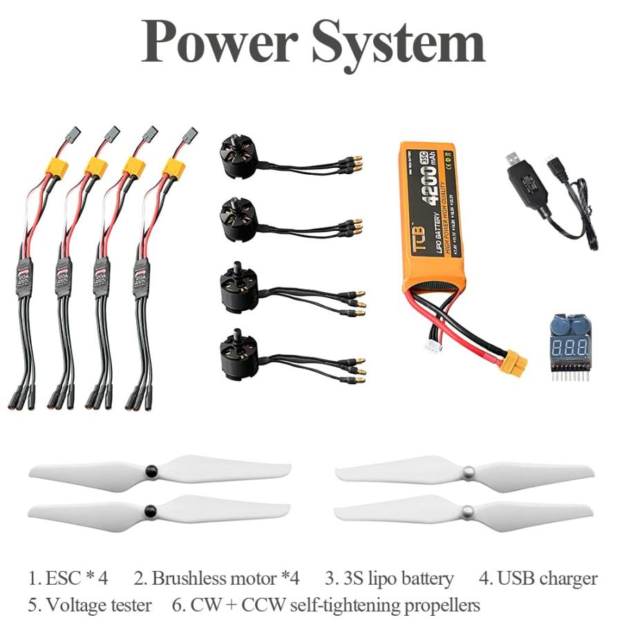 HAWK’S WORK F450 ドローン組み立てキット、フレーム＋Pixhawk＋GPS＋パワーモジュール＋ESC＋ブラシレスモーター＋プロップ＋バ : s-b09sz74yfk ...