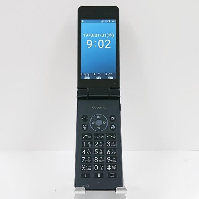 AQUOSカメラレスケータイ SH-03L ドコモ ブラック 送料無料 即決 本体 c08502 : アークマーケット モバイル - 通販 ...