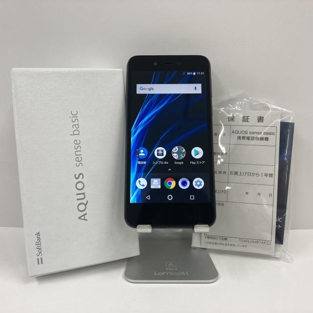 AQUOS sense basic 702SH Softbank ブラック 付属品有 本体 n06042 : アークマーケット モバイル ...