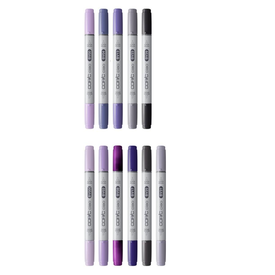コピックチャオ BV (Blue Violet) 系全11色セット : アークオアシス ヤフーショップ - 通販 - Yahoo!ショッピング