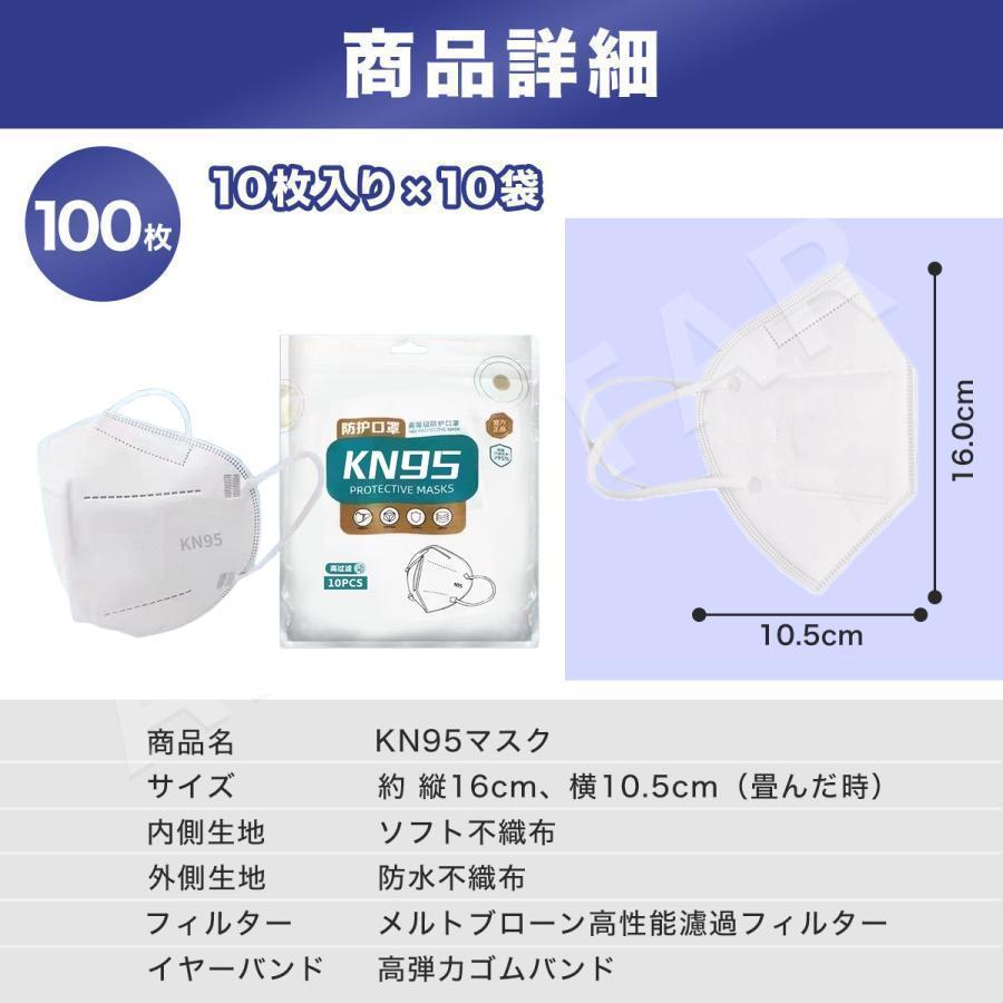 【数量限定SALE】N95 マスク 個包装 医療用 同等 n95マスク KN95 100枚 FFP2 NIOSH 耳掛け 不織布 コロナ : ARCMAX 総合ディスカウントストア - 通販 ...