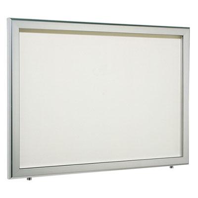 カバー付アルミ掲示板(屋外／内兼用)ステンカラー 900×1800 ※受注生産品 ※メーカー直送品 ナスタ KS-TS-HB5918A ...