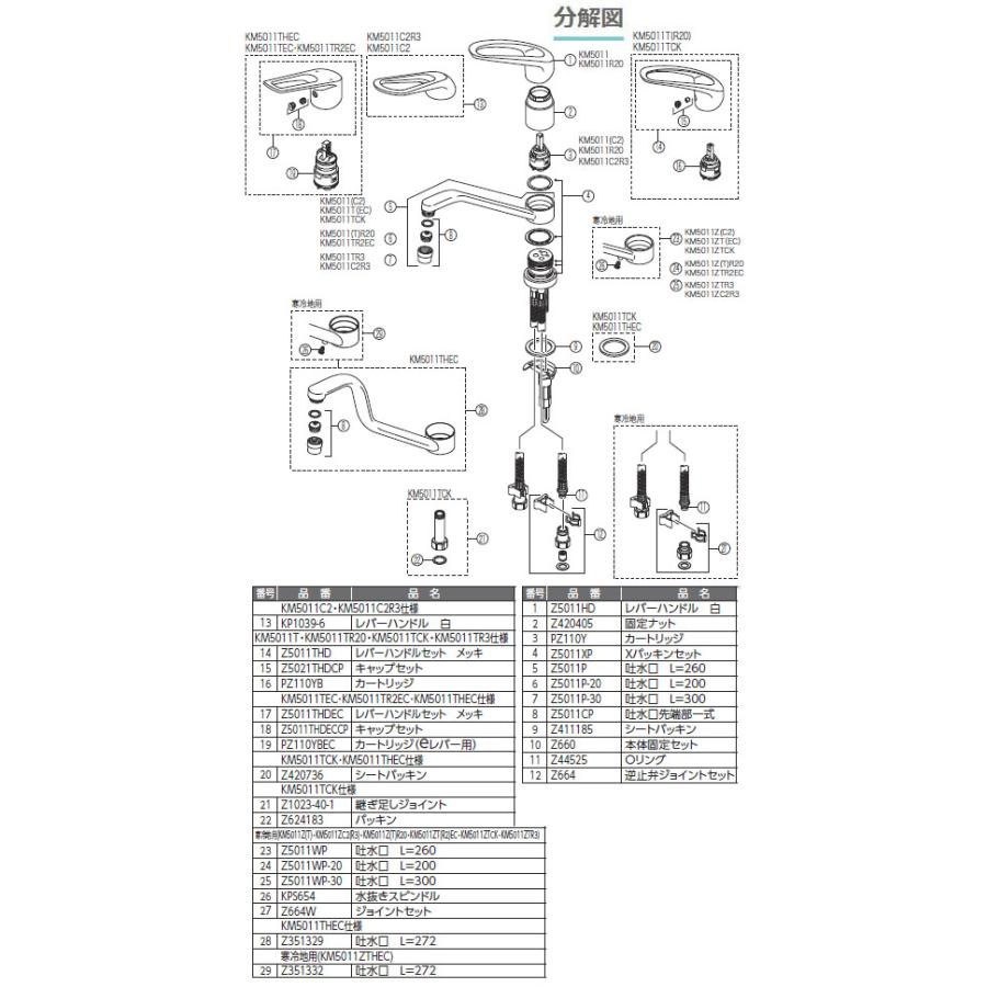 流し台用シングルレバー式混合栓 eレバー ※取寄品 KVK KM5011TEC : 5301-4952490800614 : 大工道具・金物の専門通販アルデ - 通販 - Yahoo!ショッピング