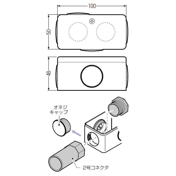 ユニバーサルボックス(ブランクタイプ・オネジキャップ付)ミルキーホワイト (1個価格) 未来工業(MIRAI) PVU-BKM : 大工道具・金物の専門通販アルデ - 通販 - Yahoo ...