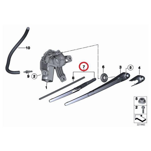 BMW MINI純正部品（ドイツ直輸入） R56 リアワイパーブレード 61622754285 : Areyss eDivision - 通販 ...