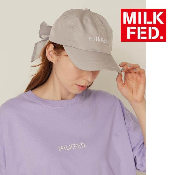 MILKFED. キャップ 帽子 ミルクフェド MILKFED BACK RIBBON CAP レディース 白 黒 ピンク : ARIEL MILKFED. - 通販 - Yahoo!ショッピング