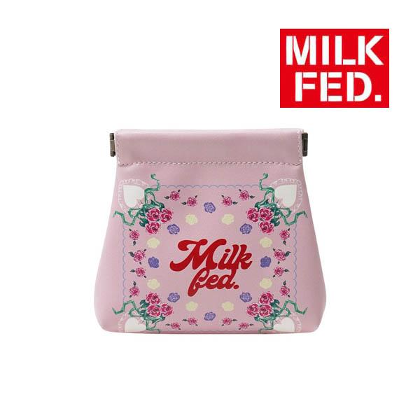 MILKFED. ポーチ ミルクフェド MILKFED FLOWER PATTERN SPRING POUCH スプリングポーチ 白 ピンク : ARIEL MILKFED. - 通販 ...