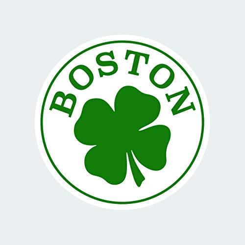 fagraphix Round Boston Clover Sticker Decal Self Adhesive Beantown Four ...