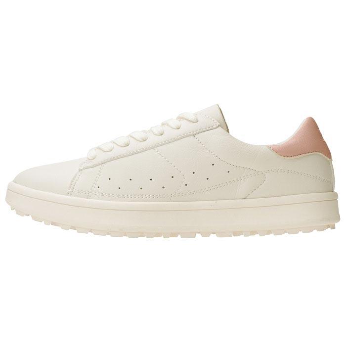 朝日ゴルフ ターフデザイン TURF DESIGN レディース カジュアル スパイクレス ゴルフシューズ TDSH-2275L アイボリー/ピンク 2022年モデル 有賀園 ゴルフ :034 ...