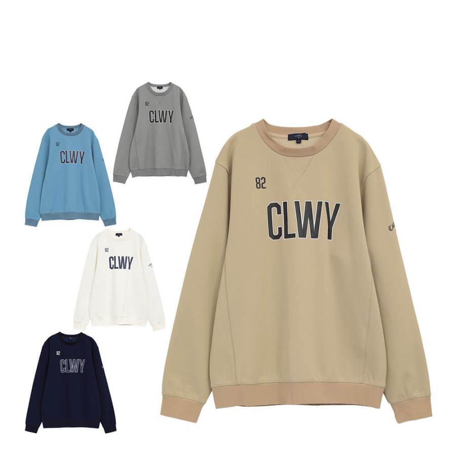 [30％OFF] ゴルフウェア　キャロウェイ メンズ 鹿の子 ダブルニット 長袖 クルーネック スウェット C25217103 [2025年秋冬モデル] Callaway（キャロウェイ） セール♪ メンズ 鹿の子 ダブルニット 長袖