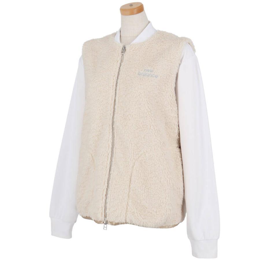 ゴルフウェア　ニューバランス レディース クラッシュボア フルジップ ベスト 012-5258501 [2025年秋冬モデル] New Balance（ニューバランス） 送料無料 レディース クラッシュボア