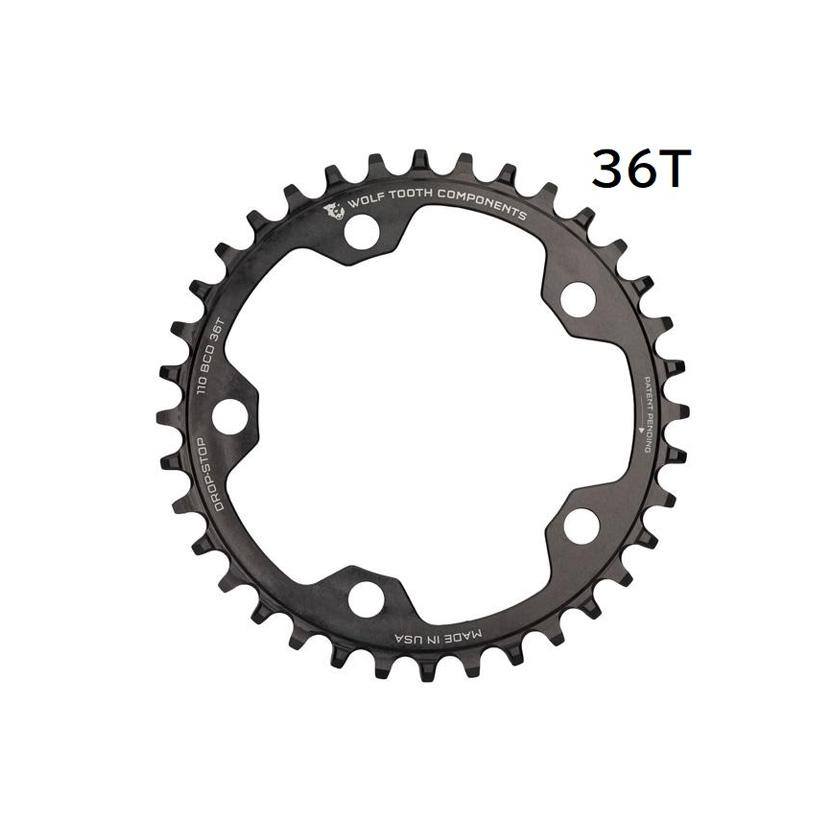 Wolf Tooth ウルフトゥース 110 BCD 5 Bolt Chainring 36T compatible with SRAM ...