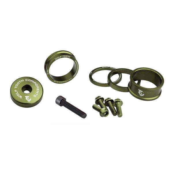 Wolf Tooth ウルフトゥース Anodized Bling Kit Olive ブリンキット オリーブ ヘッド 小物 自転車 ゆう ...