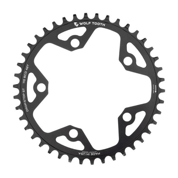 Wolf Tooth ウルフトゥース 110 BCD Gravel CX Road Chainrings Drop-Stop ST 48T ...