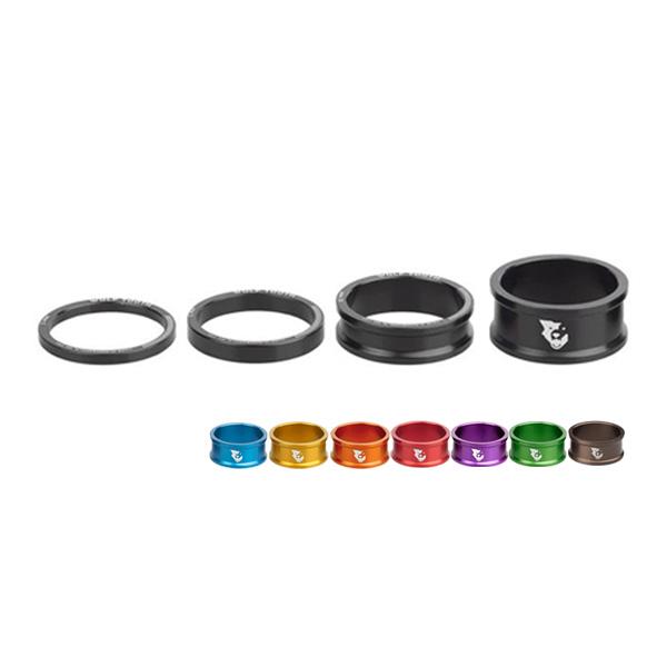 Wolf Tooth ウルフトゥース Spacer Kit 3, 5, 10, 15mm スペーサーキット ヘッド パーツ 小物 自転車 ゆう ...