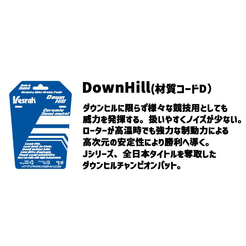 Vesrah ベスラ ディスクブレーキパッド BP022D BP-022D DownHill ダウンヒル 自転車 ゆうパケット/ネコポス送料無料 : アリスサイクル Yahoo!店 - 通販 ...