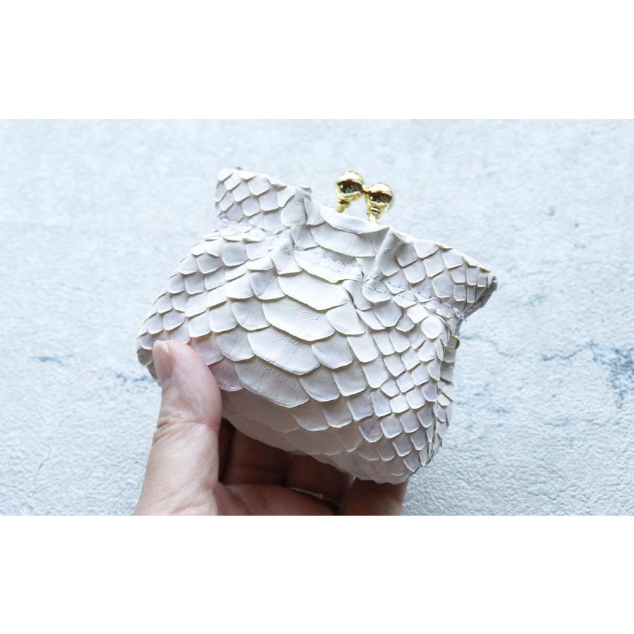 がま口小銭入れ VIA DOAN ヴィアドアン Bran python ブランパイソン ミニ財布 ヘビ革 ダイヤモンドパイソン 日本製 レディース 456 動画あり : doan456 ...