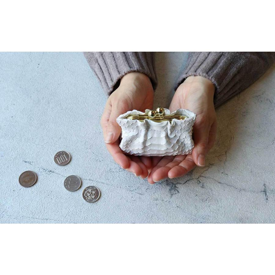 がま口小銭入れ VIA DOAN ヴィアドアン Bran python ブランパイソン ミニ財布 ヘビ革 ダイヤモンドパイソン 日本製 レディース 456 動画あり : doan456 ...