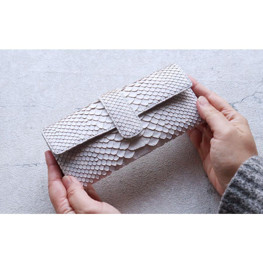 薄マチ長財布 VIA DOAN ドアン Bran python ブランパイソン 財布 スリムでコンパクト 蛇革 ダイヤモンドパイソン 日本製 レディース 462 動画あり : かばんと財布の店 ...