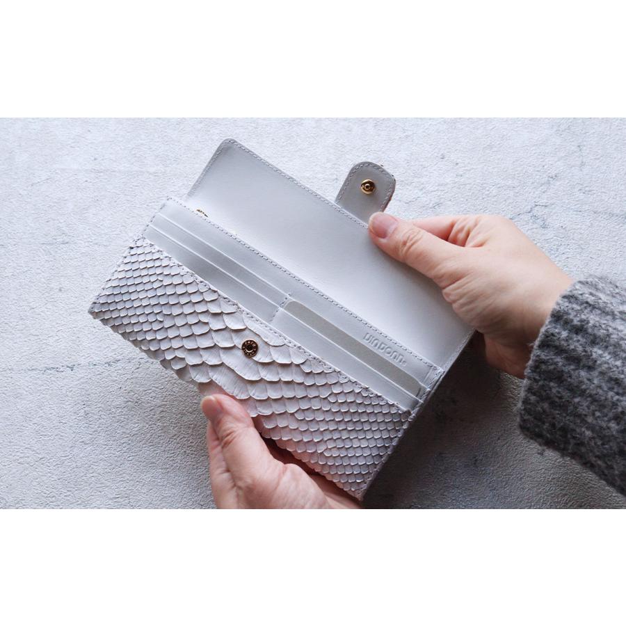 薄マチ長財布 VIA DOAN ドアン Bran python ブランパイソン 財布 スリムでコンパクト 蛇革 ダイヤモンドパイソン 日本製 レディース 462 動画あり : かばんと財布の店 ...