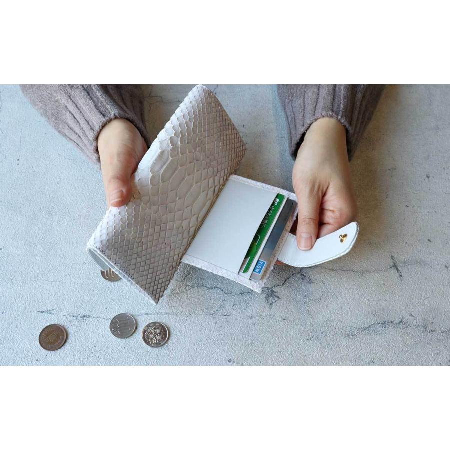 薄マチ長財布 VIA DOAN ドアン Bran python ブランパイソン 財布 スリムでコンパクト 蛇革 ダイヤモンドパイソン 日本製 レディース 462 動画あり : かばんと財布の店 ...