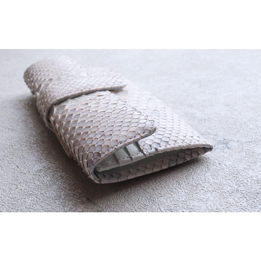 薄マチ長財布 VIA DOAN ドアン Bran python ブランパイソン 財布 スリムでコンパクト 蛇革 ダイヤモンドパイソン 日本製 レディース 462 動画あり : かばんと財布の店 ...