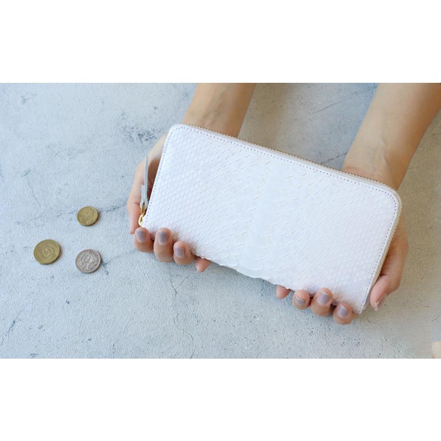 ラウンドファスナー長財布 VIA DOAN ドアン Bran python ブランパイソン 蛇革 ダイヤモンドパイソン 日本製 レディース 466 動画あり : かばんと財布の店アリスタ ...