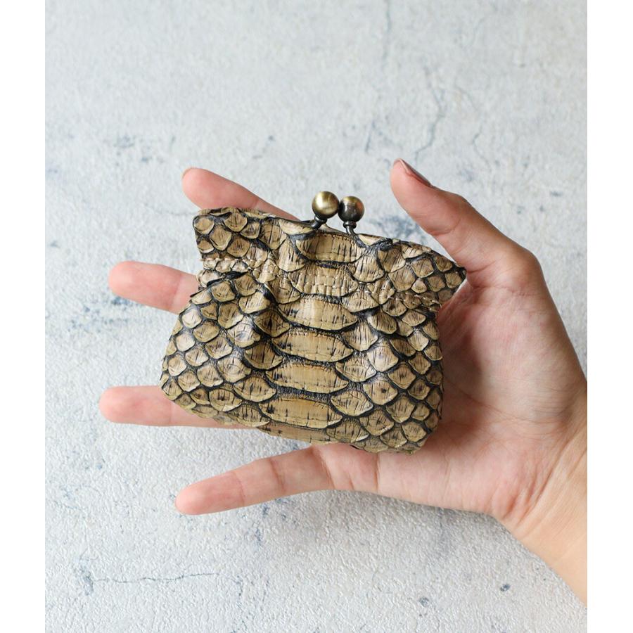 VIADOAN（ヴィアドアン） Antique python アンティークパイソン がま口