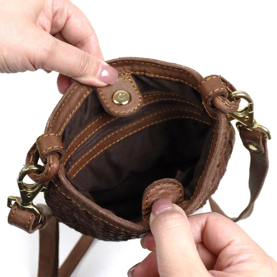 バッグ ショルダーバッグ ヘリンボーンミニスリング robita ロビタ celup チュルップ メッシュ レザー 製品染め 本革 牛革 レディース RC-039 :rc-039:かばんと財布 ...