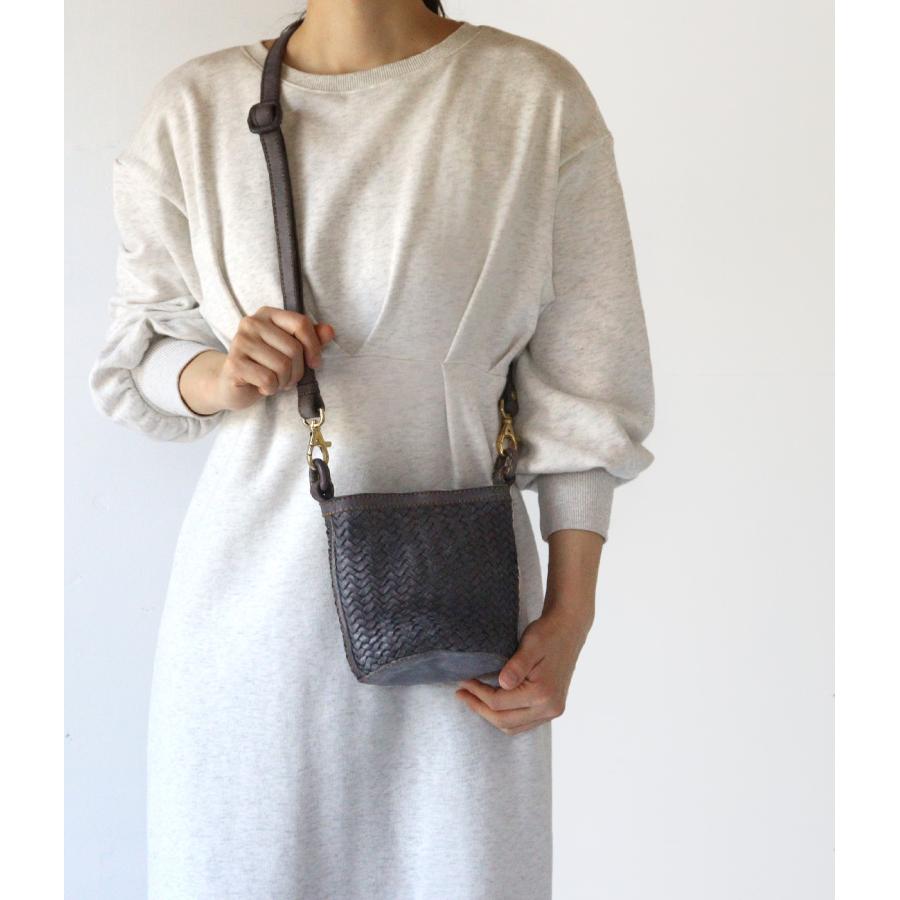 バッグ ショルダーバッグ ヘリンボーンミニスリング robita ロビタ celup チュルップ メッシュ レザー 製品染め 本革 牛革 レディース RC-039 : rc-039 : かばん ...