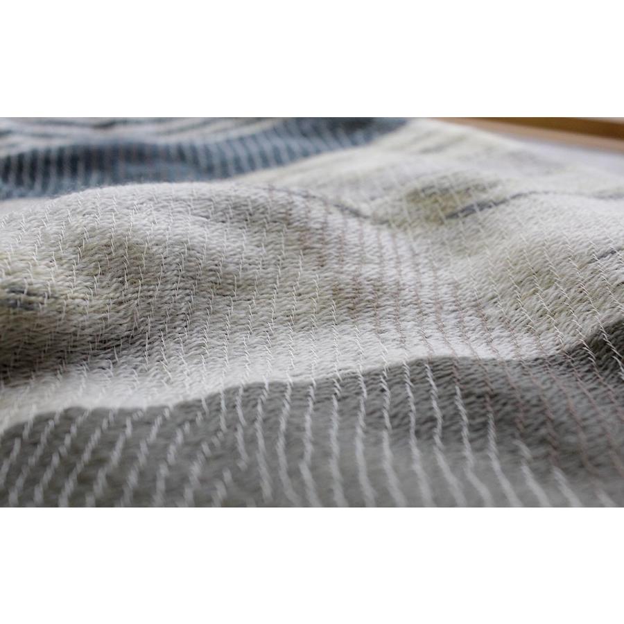 tamaki niime 播州織 ウールコットンショールM roots shawl tamaki niime 播州織 ウールコットンショールM roots shawl