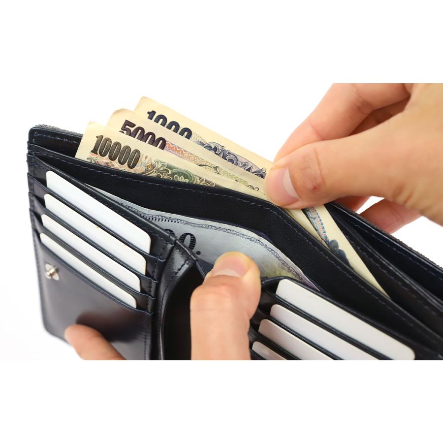 エレファントレザー 象革 メンズ 二つ折り財布 ミドルウォレット ZOO ズー zmw-020 ディンゴミディアムウォレット9 グレー 動画あり : かばんと財布の店アリスタ - 通販 ...