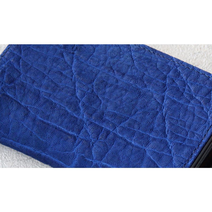 エレファントレザー 象革 メンズ 二つ折り財布 ミドルウォレット ZOO ズー zmw-020 ディンゴミディアムウォレット9 ロイヤルブルー 動画あり : かばんと財布の店アリスタ - 通販 ...