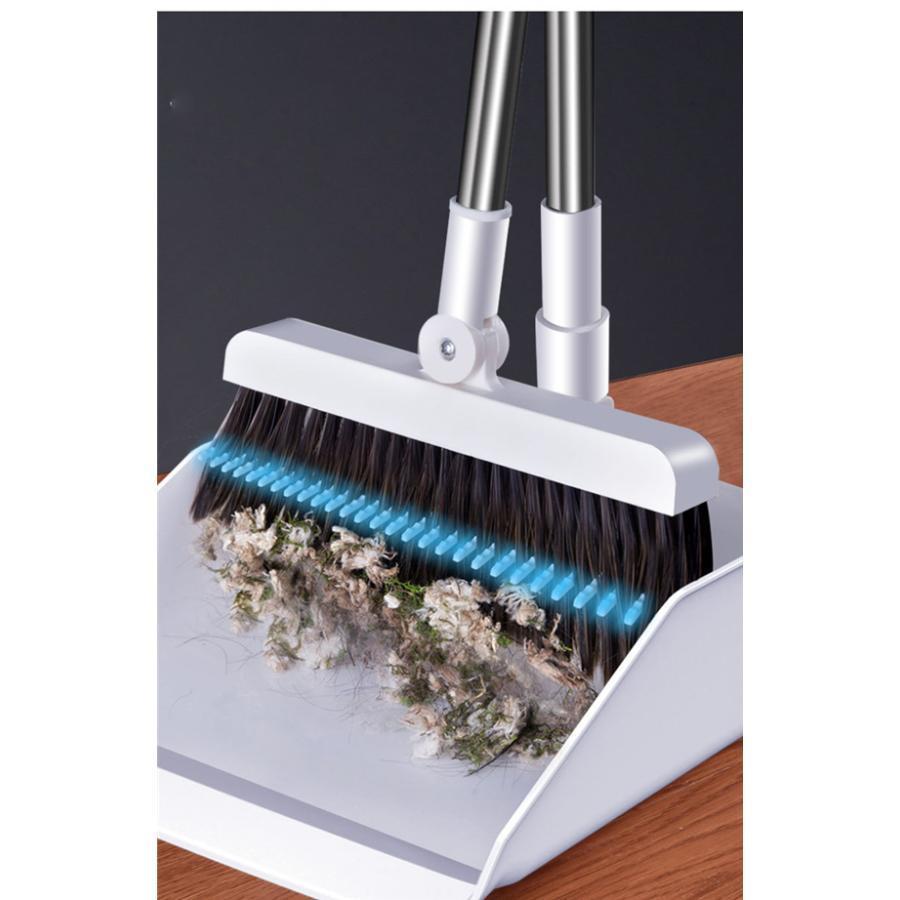 ほうき ダストパン 3点セット 玄関 室内 清掃用品 髪の毛 ポルテ 掃除セット 長柄 立つほうき ホウキ ほうき ベランダ 清掃用品 ...