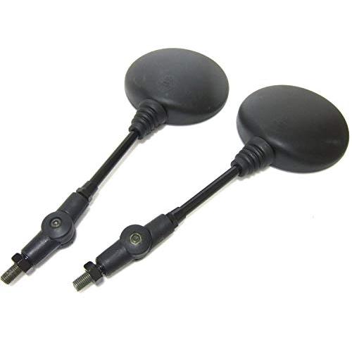 Karun オフロード ミラー 可倒式 角度 自由自在 左右セット バイク オートバイ モトクロス 2個 セット 取り付け簡単 ネジ径 8mm 10mm : Ariys shop - 通販 ...