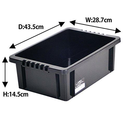 JEJアステージ NVボックス #13 ブラック モノトーン 収納 収納ケース 収納ボックス 積み重ね 防災 W28.7×D43.5×H14.5cm : Ariys shop - 通販 ...