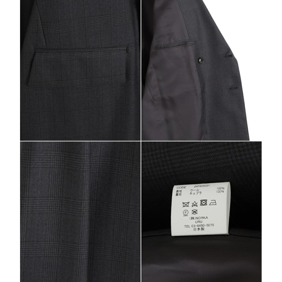URU / ウル ： WOOL GLEN CHECK - DOUBLE BREASTED JACKET 24FWGC01 : ARKnets - 通販 - Yahoo!ショッピング