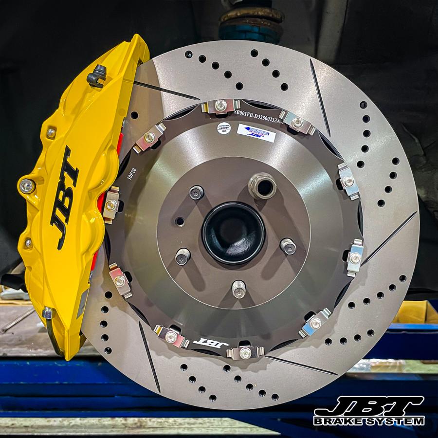 JBTブレーキキャリパー4POT（SP4P）+2ピース355mmスリット＆ドリルドローター：MAZDA：CX-3・DK5系：全10色：フロントセット : RK-ONLINE Yahoo ...