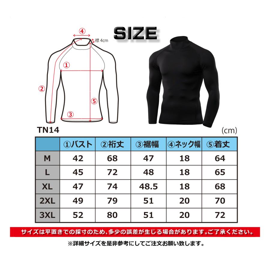 送料無料 THESEUS テセウス TN14 選べる2色セット メンズ シャツ インナー 長袖 ハイネック コンプレッションウェア スポーツ ...