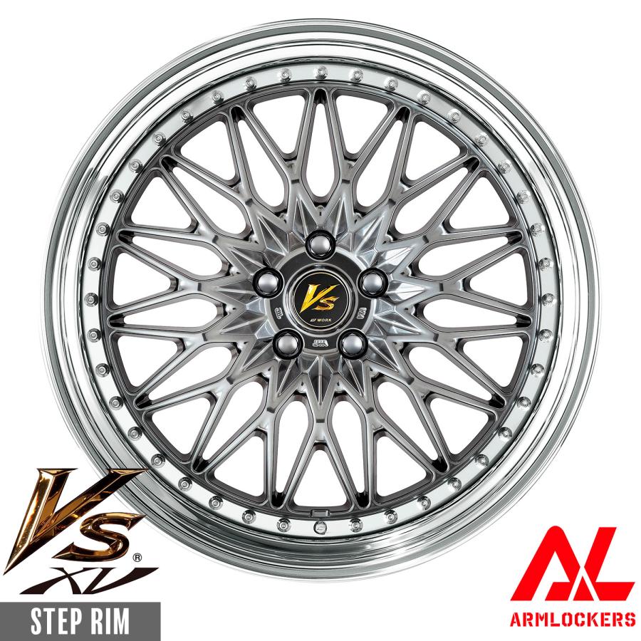 WORK ワーク VS XV 8.5j 19インチ ステップリム ブリリアントシルバーブラック BSB ホイール 1本 エックスブイ : アームロッカーズYahoo!ショップ - 通販 ...