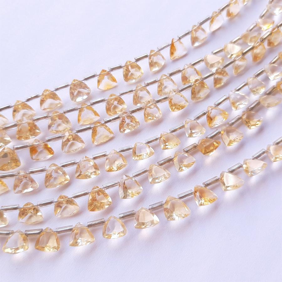 シトリン トリリアントカット 9mmx9mm 一連 (22ps) 穴あきパーツ : アラナヴ ジェムス - 通販 - Yahoo!ショッピング