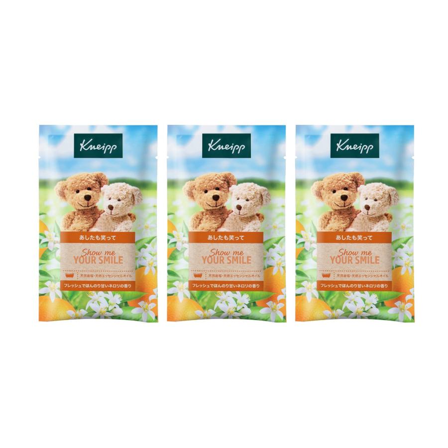 KNEIPP 3点セット ネロリ クナイプ あしたも笑って Show me your smile バスソルト 天然岩塩 50g お試し 個包装 入浴剤 : ラウムリンド - 通販 ...
