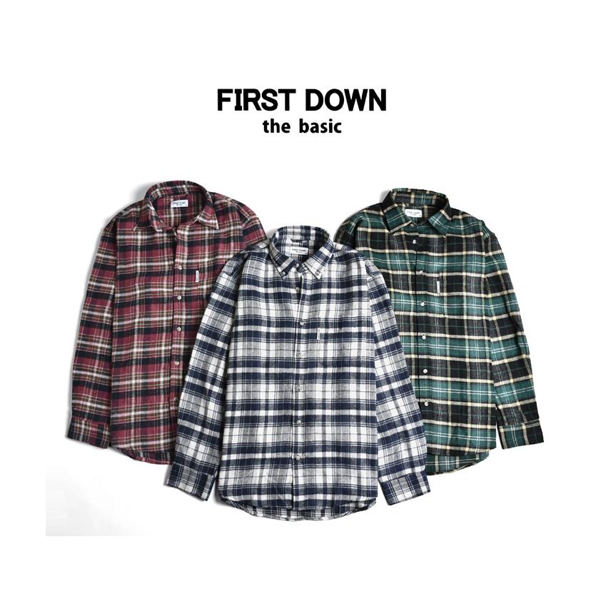 FIRST DOWN EXPLORATION GEAR ネルシャツ メンズ ボタンダウン 長袖 ファーストダウン FIRSTDOWN thebasic 送料無料 通販YC : アローナ ...
